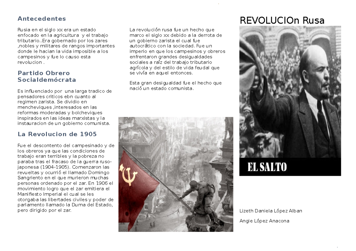 Revolución Rusa: Orígenes, Desarrollo y Consecuencias Históricas - Studocu