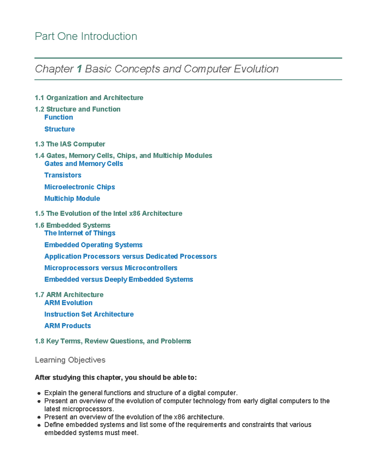 Chapter 1 - Fundamental Concepts & Evolution of Computing Systems - Studocu
