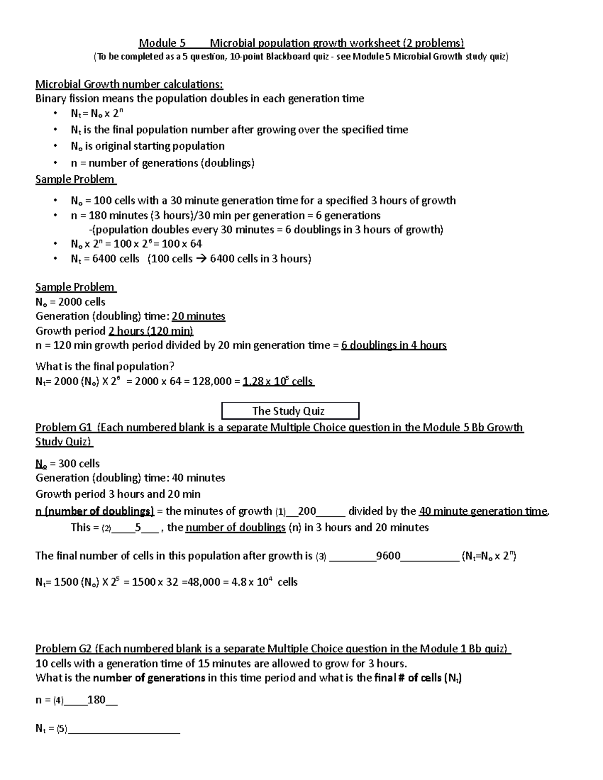 Module 5 Microbial population growth worksheet - This = (2)_5 , the ...