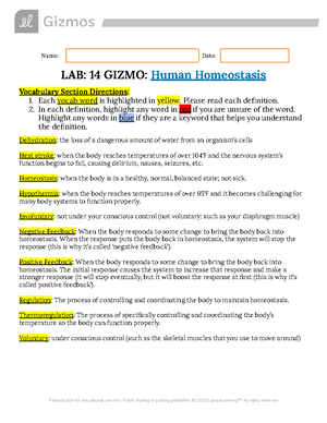 Frog Dissection Activity SE: Exploring Anatomy & Organs in Gizmo - Studocu
