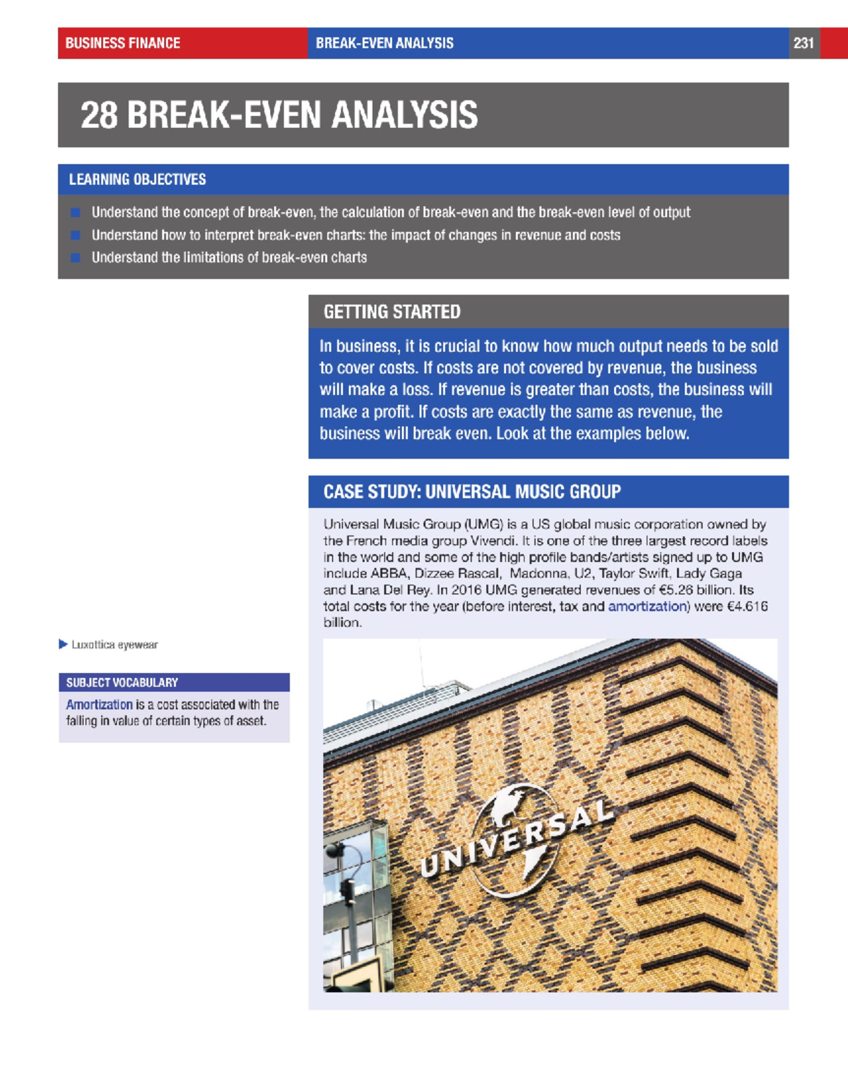 BUSINESS FINANCE ANALYSIS 231: Break-Even Analysis Case Studies - Studocu