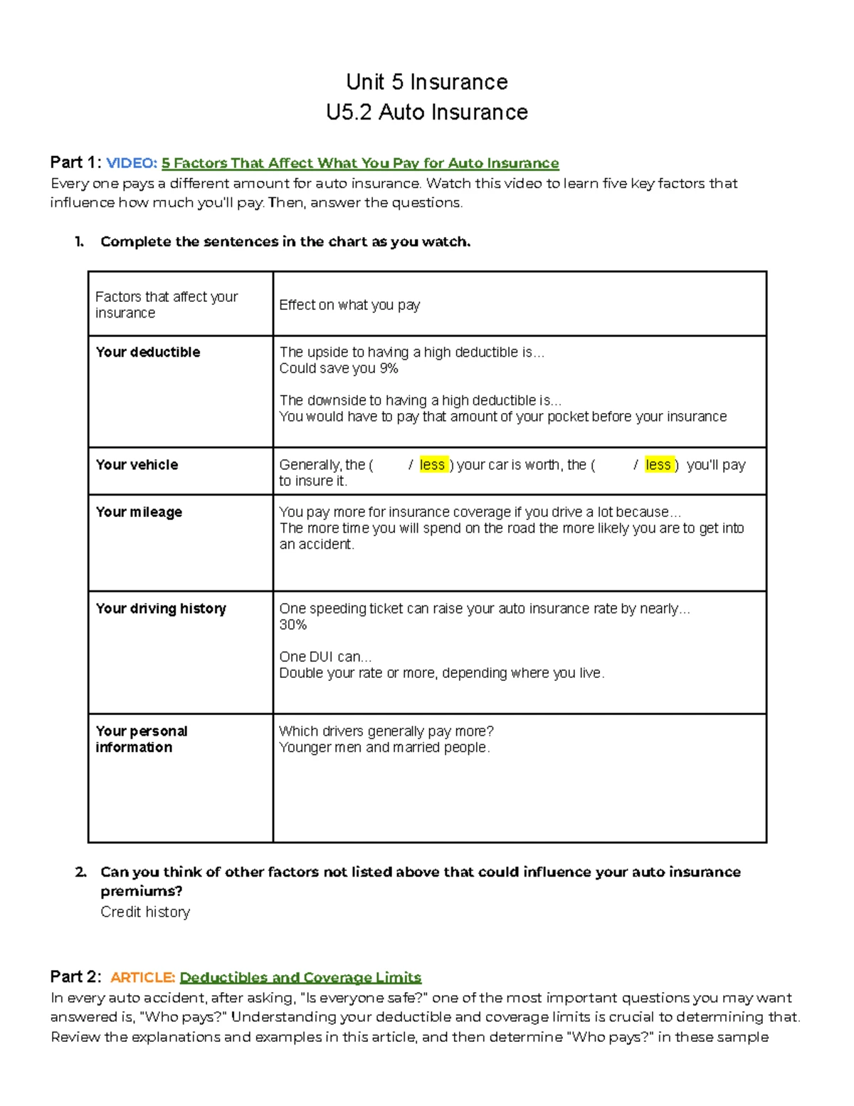 Ramsey Classroom CH 1 Lesson 4: Consumer Equity Analysis - Studocu