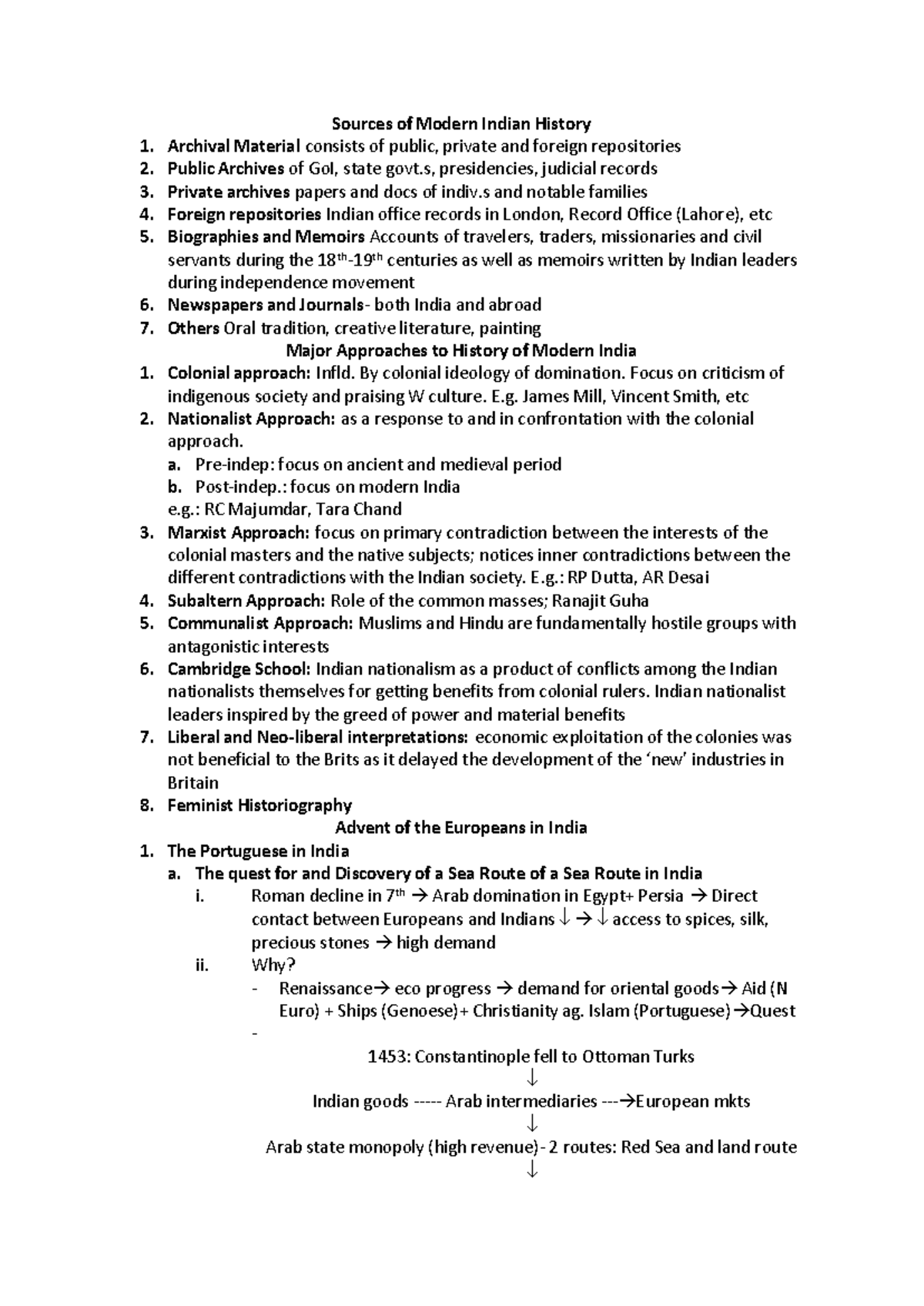 Spectrum Notes: Modern Indian History (Course Code: 1.2.3.4.5.6.7 ...