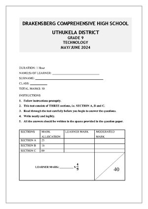 NS Gr9 Term 1 Practical Task 2023 1674715380 - NATURAL SCIENCES GR. 9 TERM 1 PRACTICAL TASK TIME ...