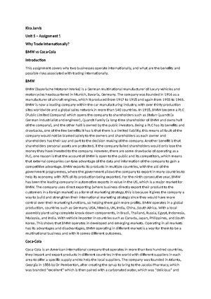 Funky Flasks Business Unit 2 Info Sheet - Activity 1 M T Research ...