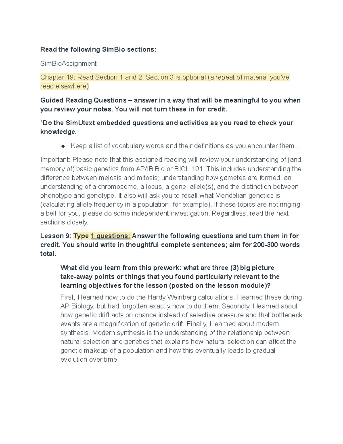 Understanding Population Genetics and Hardy-Weinberg Principle (BIOL 101) - Studocu