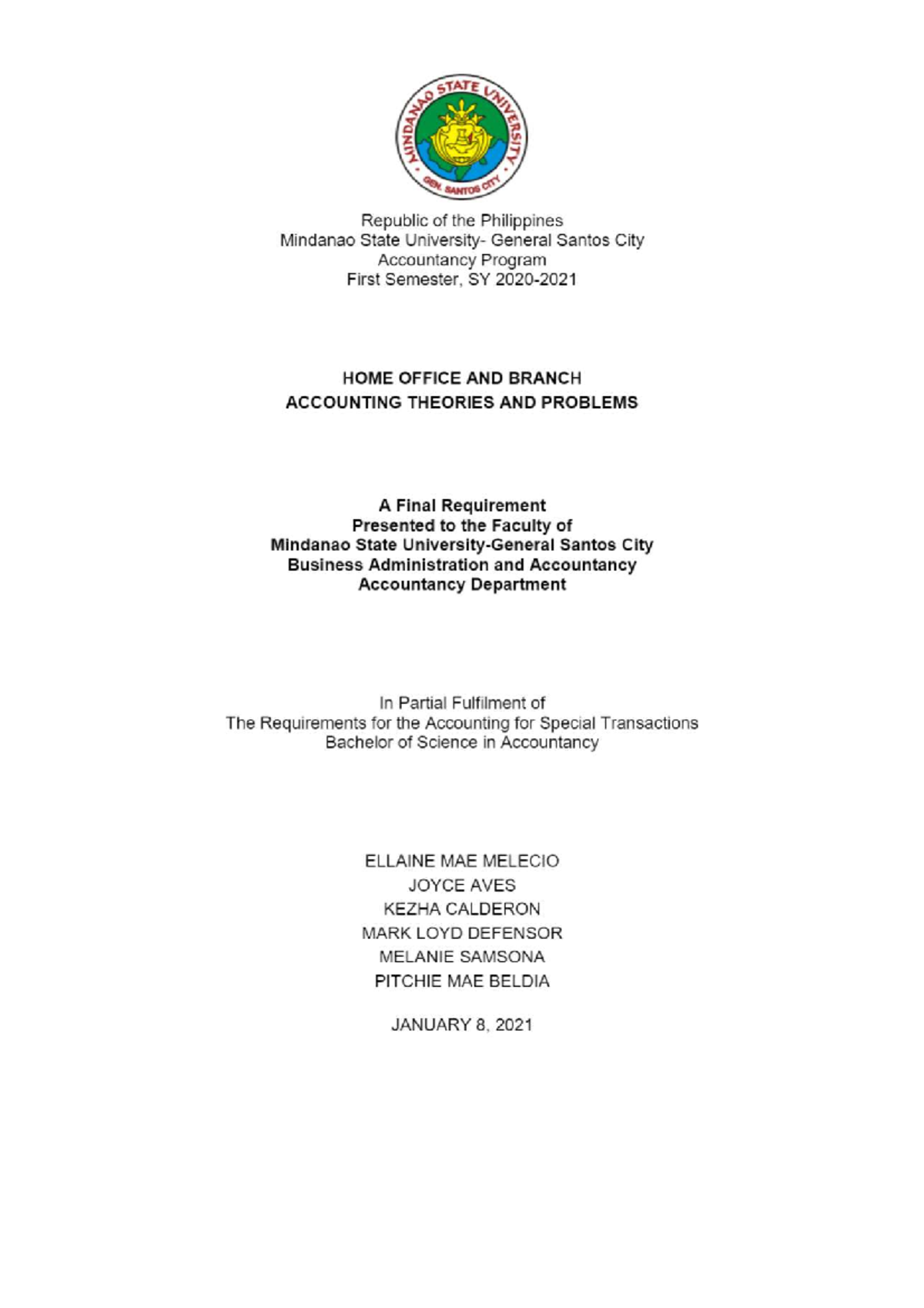 CHAPTER 13: HOME OFFICE AND BRANCH ACCOUNTING PROCEDURES - Studocu