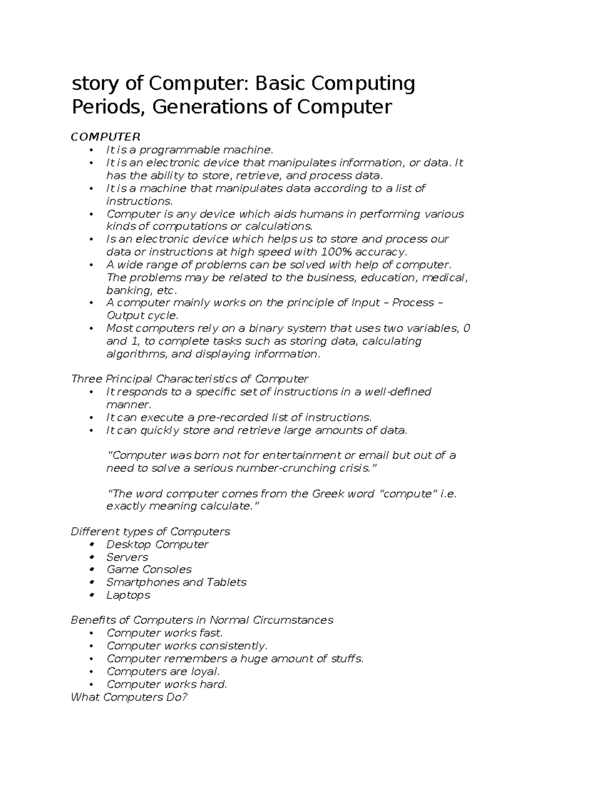 1.-ITE101-WEEK-1-5 (20240905093646) - story of Computer: Basic ...