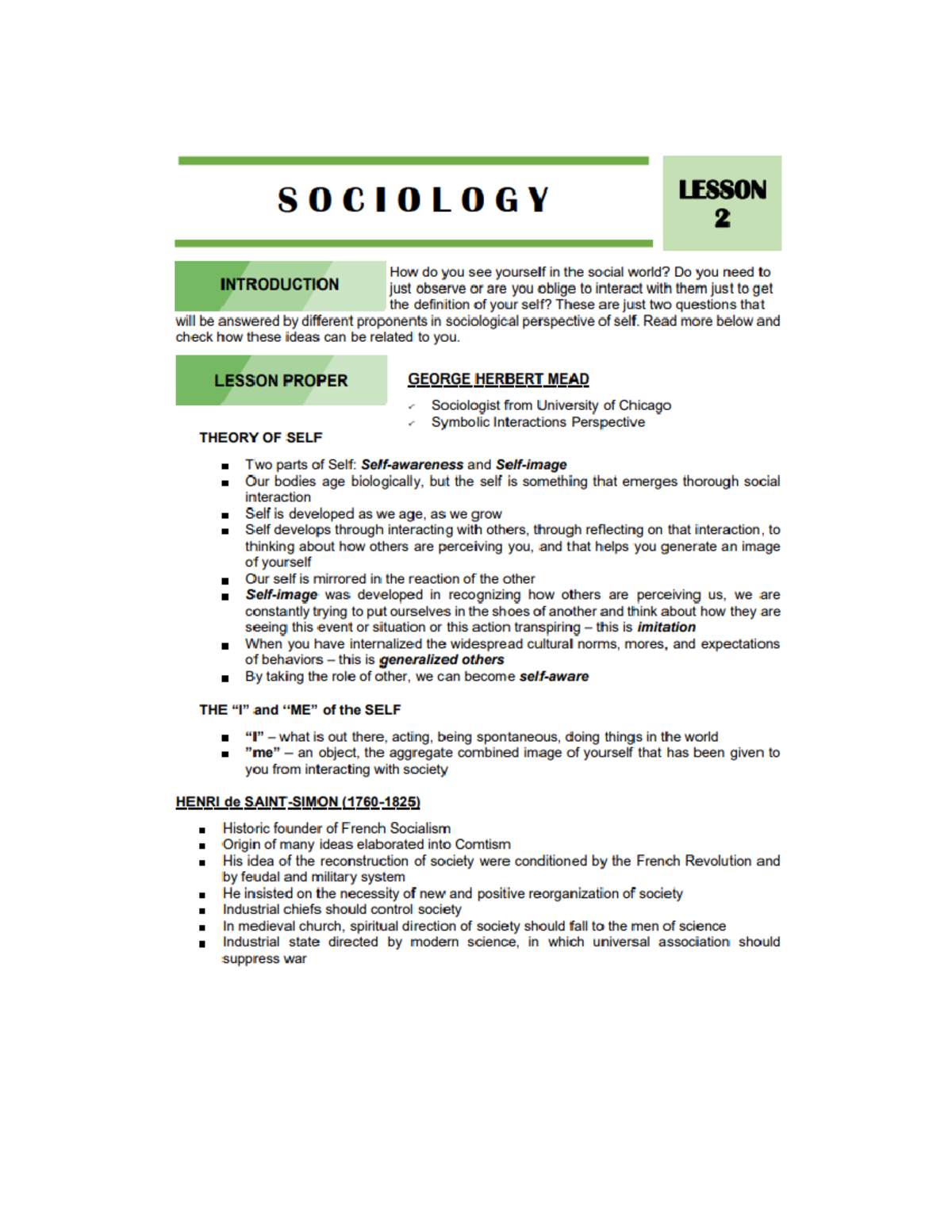 Lesson 2-5 - Understanding the Self - Studocu