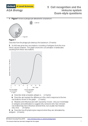Lungs and Gas Exchange - Notes on Biology A Level OCR A - Lungs and Gas ...