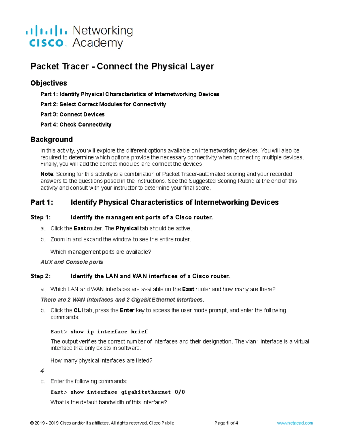 1759 Packet Tracer Interpret Show Command Output Packet Tracer