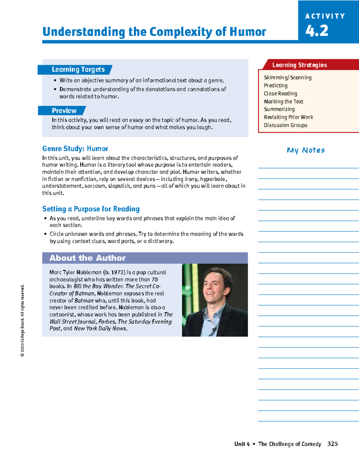 Understanding Humor: Insights from "Made You Laugh" - 4.2 Activity ...