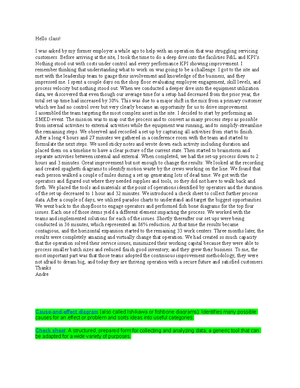 Discussion Question and Answer Module 1 - At the start of this course ...