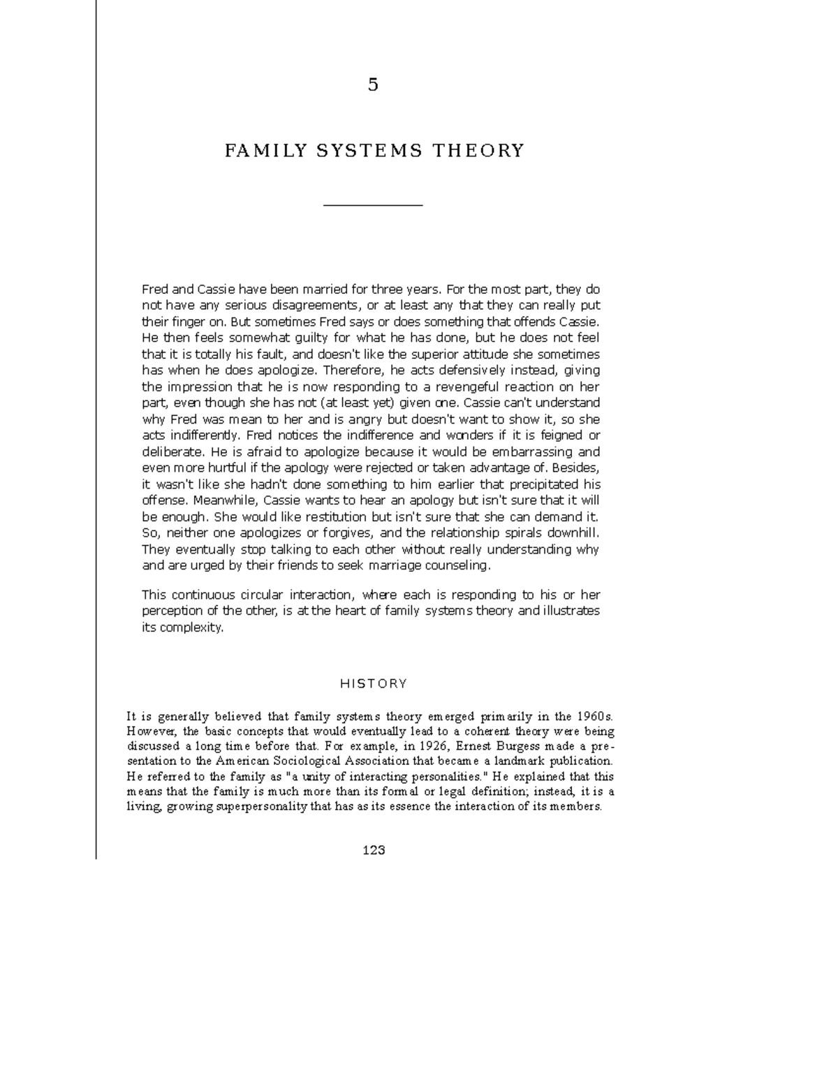 Chapter 5 Family Systems - 5 FA M I LY S Y S T E M S T H E O R Y ...