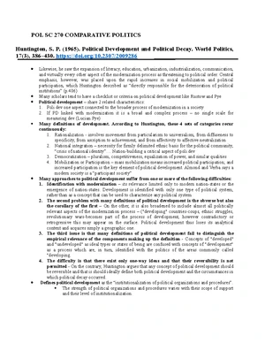 Political Development-Meaning, Characteristics and Agents - Political ...