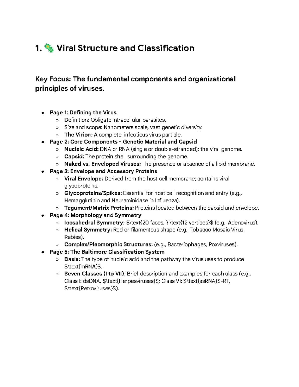Viral Structure and Classification: Key Concepts and Principles - Studocu