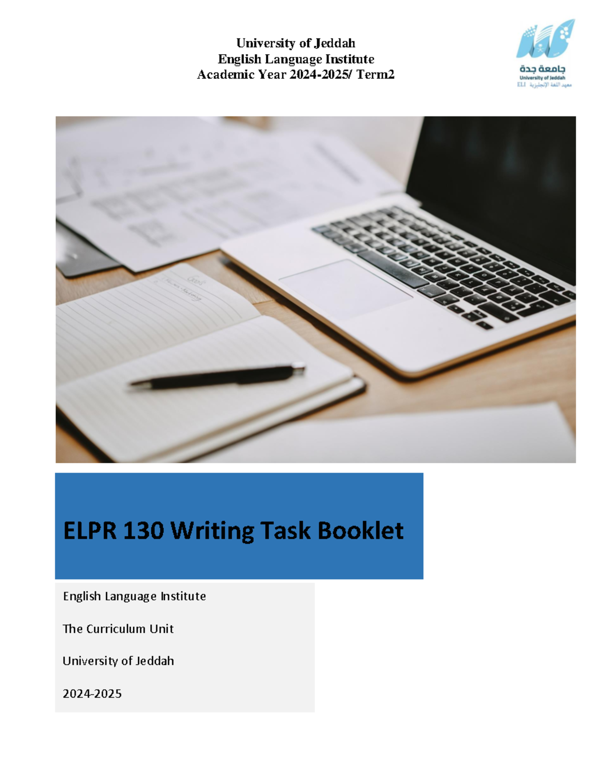 ELPR 130 Writing Task Booklet - Informal Email Guide T2 24-25 - Studocu