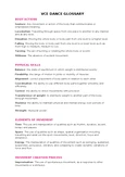 VCE Dance Terminology - Key Concepts and Choreographic Devices - Studocu