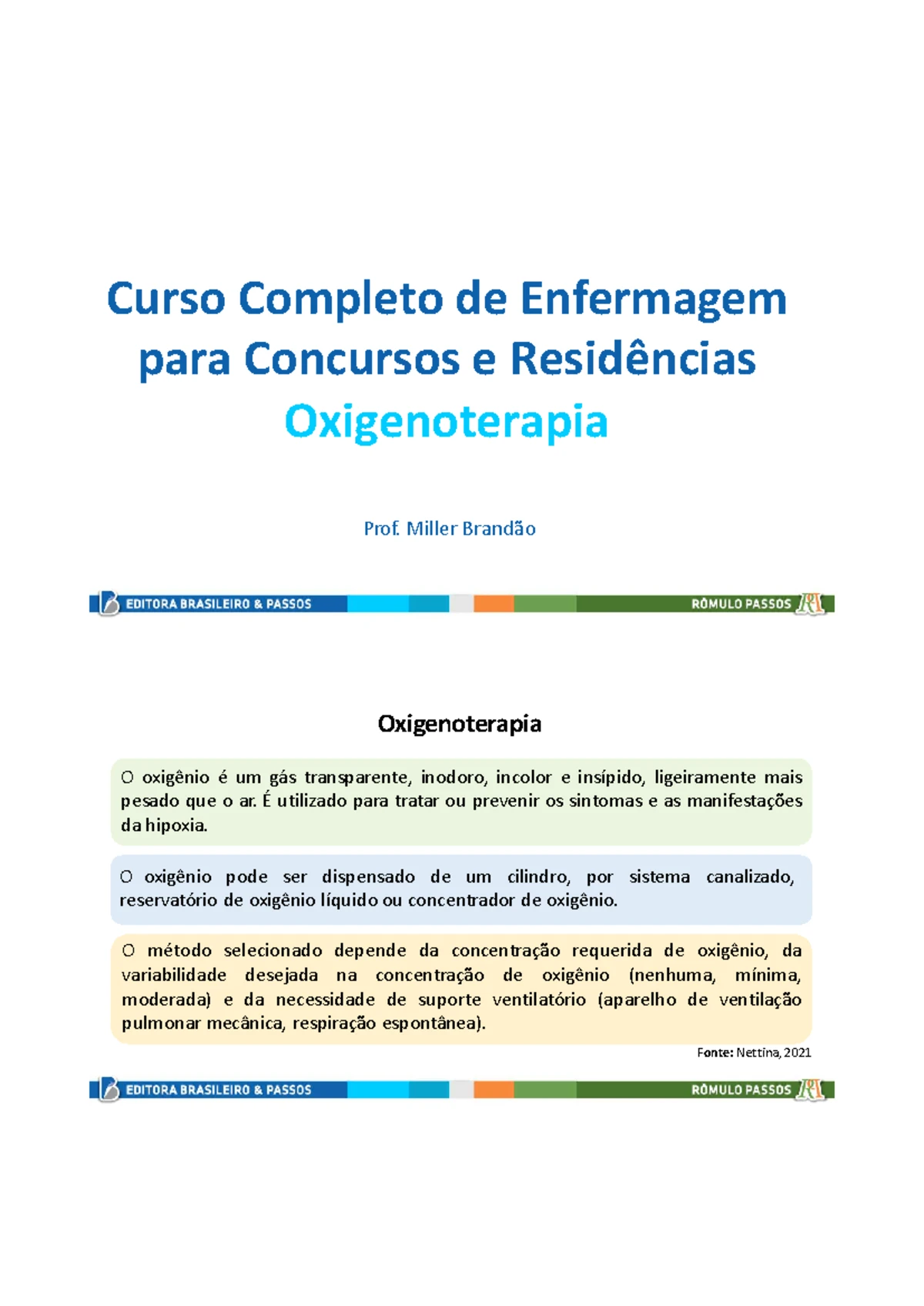Oxigenoterapia - Indicações e Dispositivos (Aula Atualizada 2021 ...