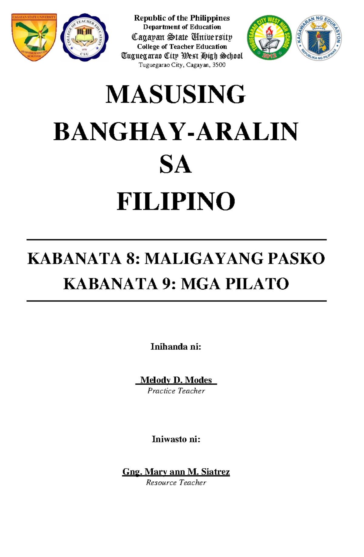 Kabanata 8 at 9 ng El Filibusterismo: Maligayang Pasko at Mga Pilato ...