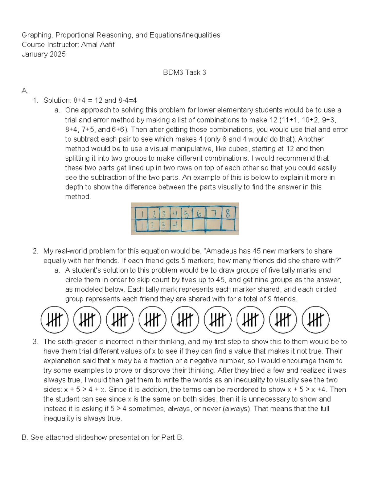 BDM3 Task 3 - Graphing & Proportional Reasoning Solutions - Studocu