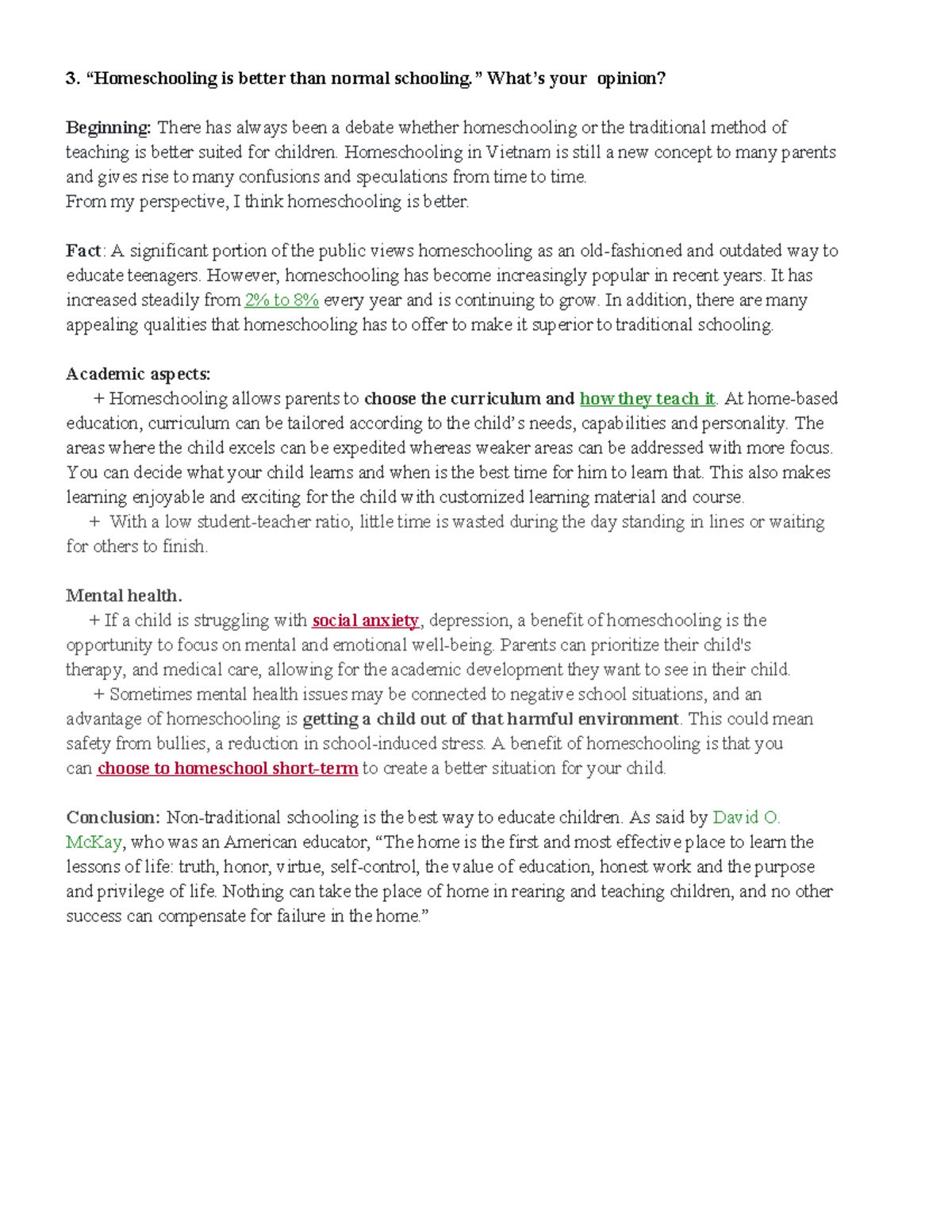 3. Homeschooling vs. Traditional Education: A Personal Perspective ...