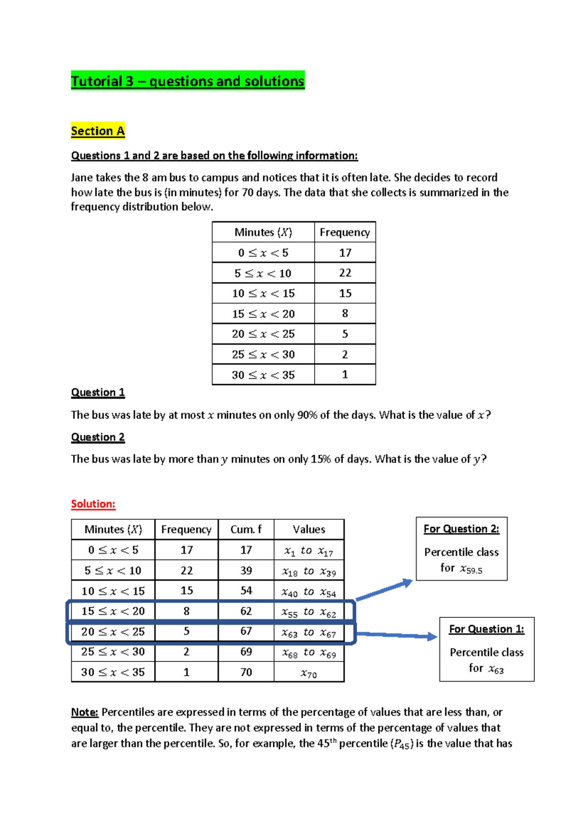Tutorial 12 Part 2 (Chapter 9) - Q and A - Part 2 – Chapter 9 Questions 10 and 11 are based on ...