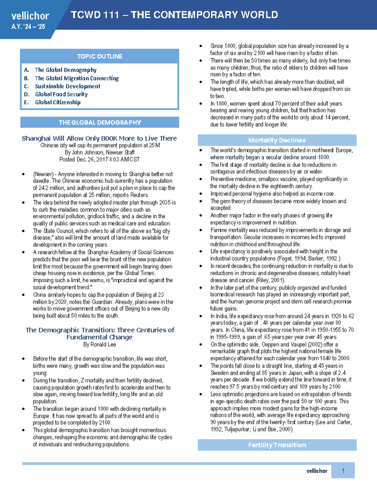 Tcwd-finals - TCWD Finals Reviewer - vellichor A. ’2 4 – ‘2 5 TOPIC ...