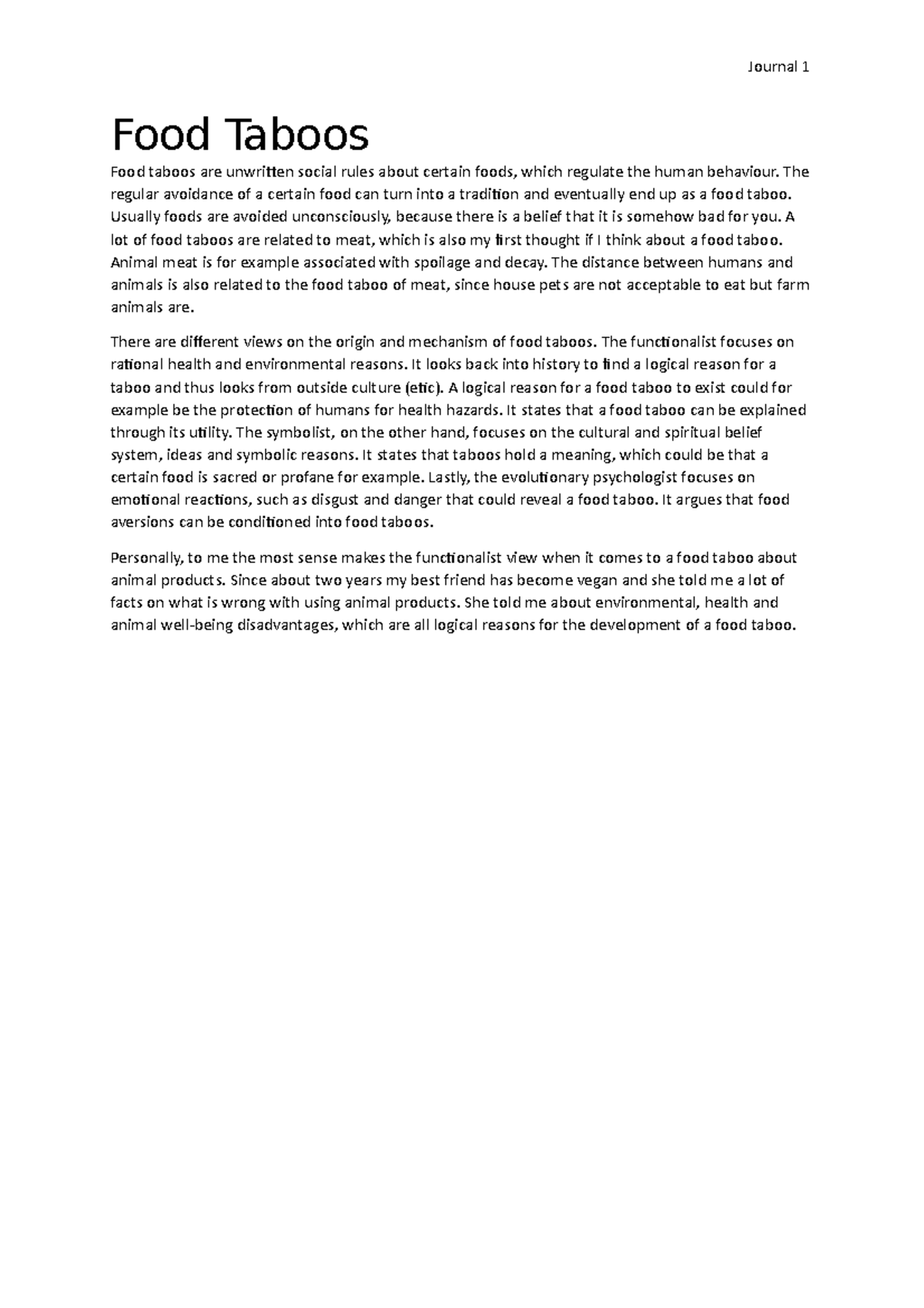 Food Taboos: A Study on Cultural Perspectives and Implications ...