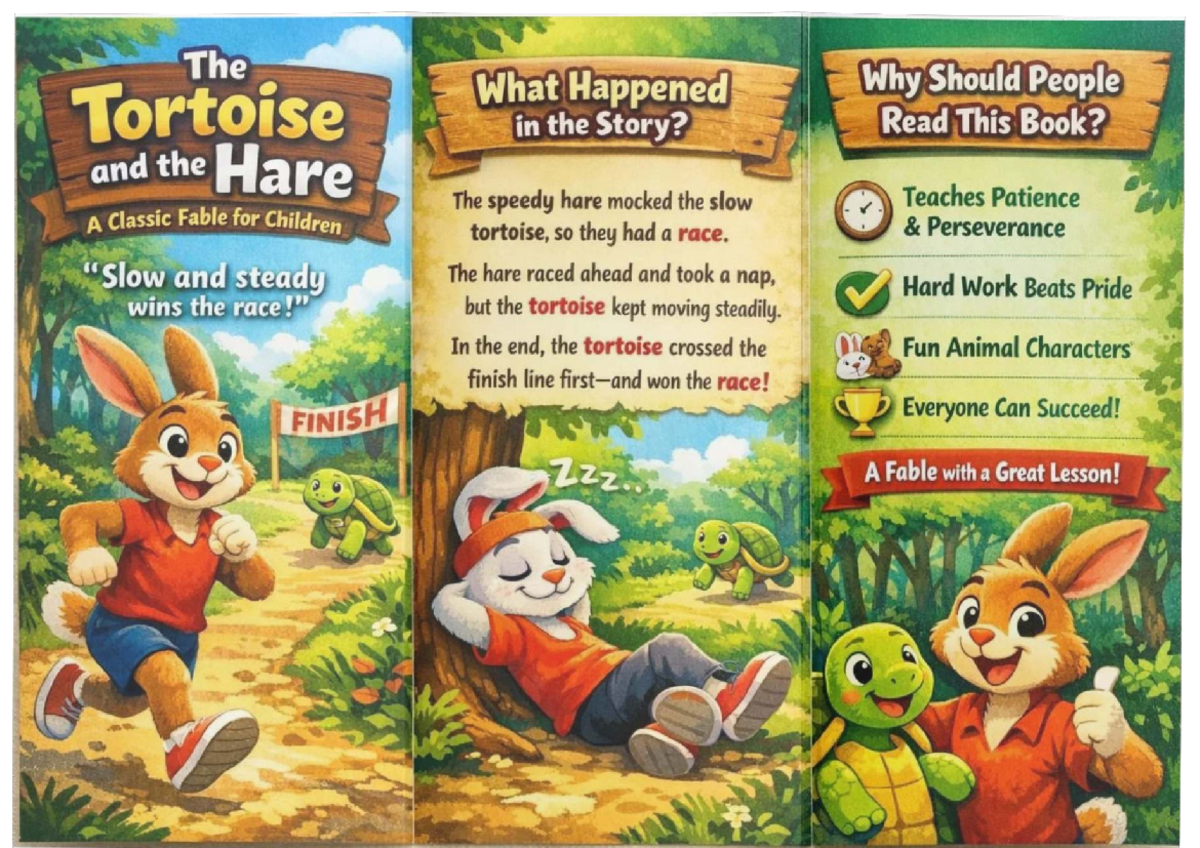 The Tortoise and the Hare: A Fable on Patience and Perseverance - Studocu