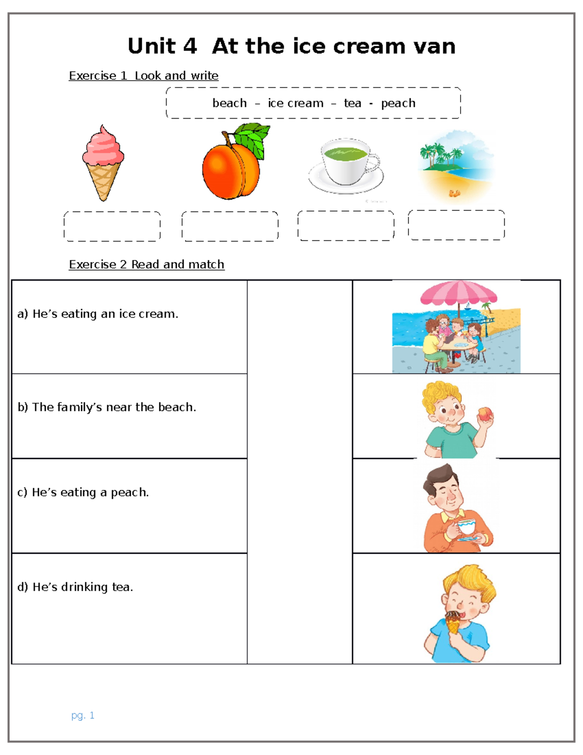 Bài tập lớp 2 Macmillan Unit 4 - Exercise 1 Look and write Exercise 2 ...