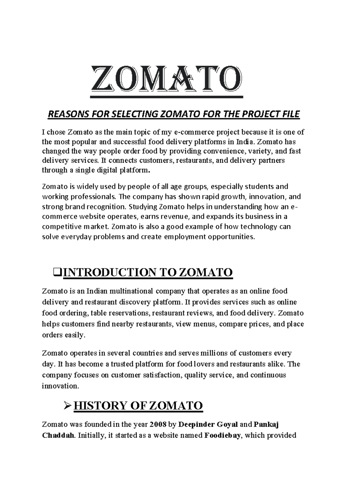 Zomato: An In-Depth Analysis of Its Business Model and Growth ...