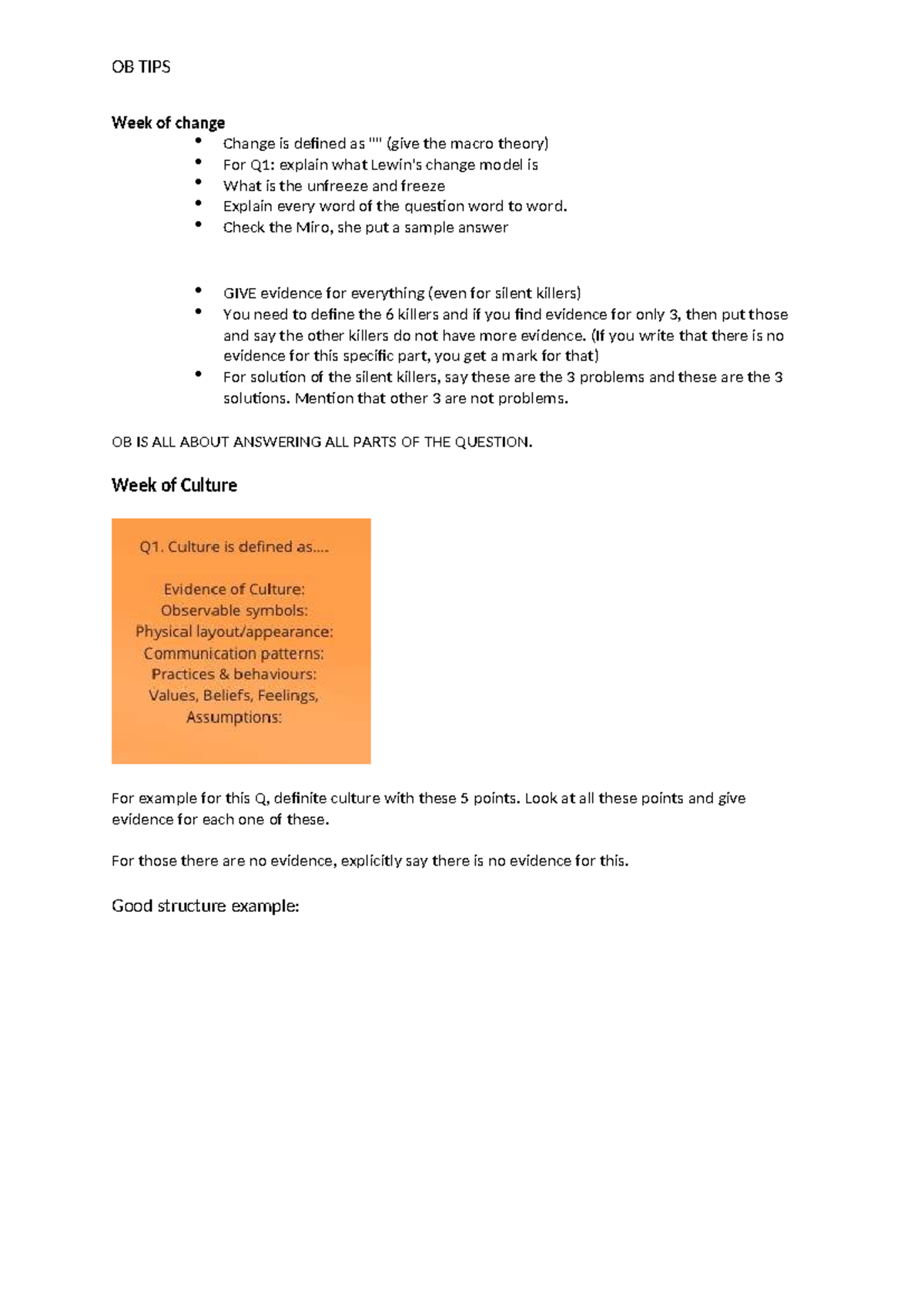 OB TIPS: Strategies for Answering Exam Questions Effectively - Studocu