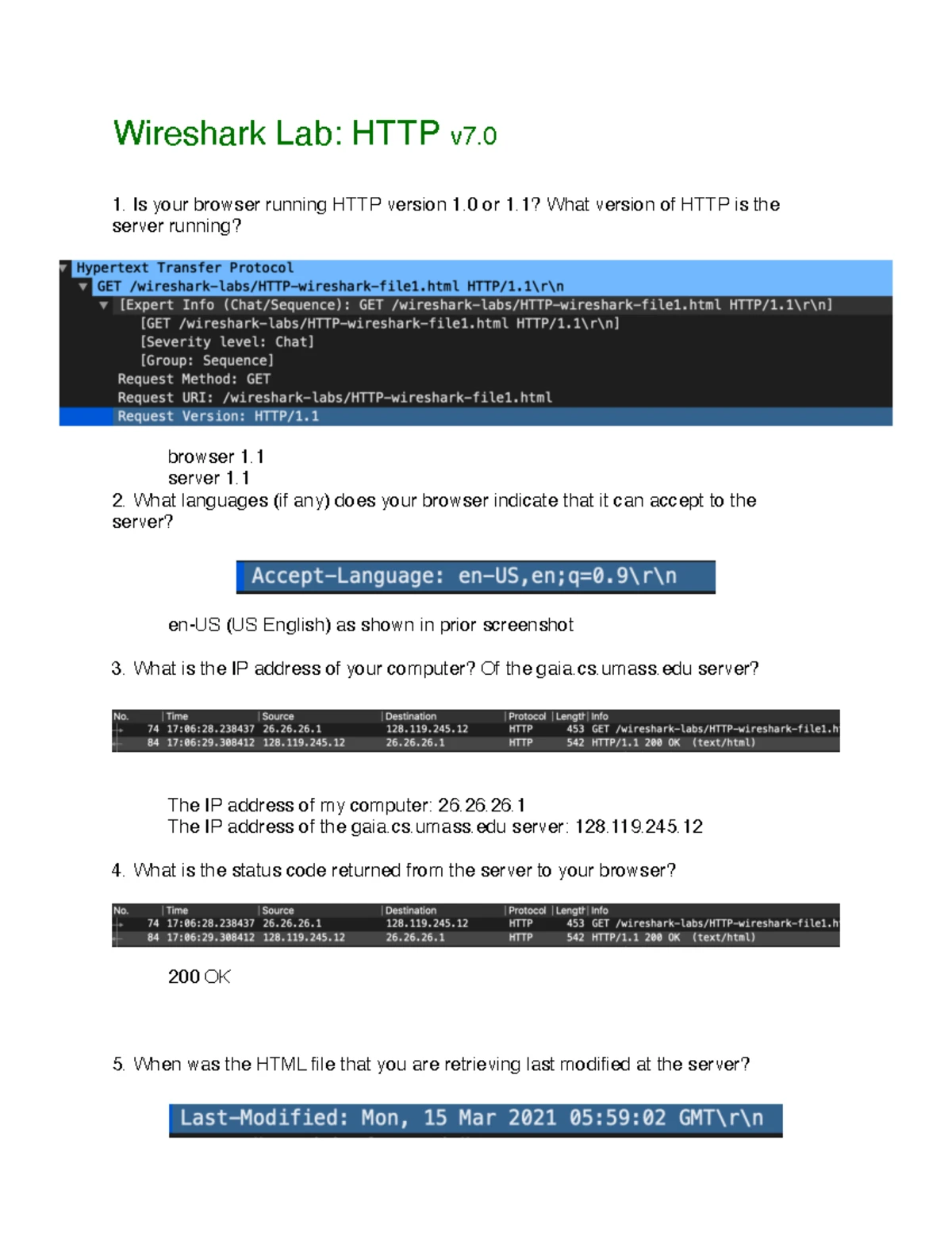 Wireshark Lab Ethernet And Arp V7 What Is The 48 Bit Ethernet Address Of Your Computer The