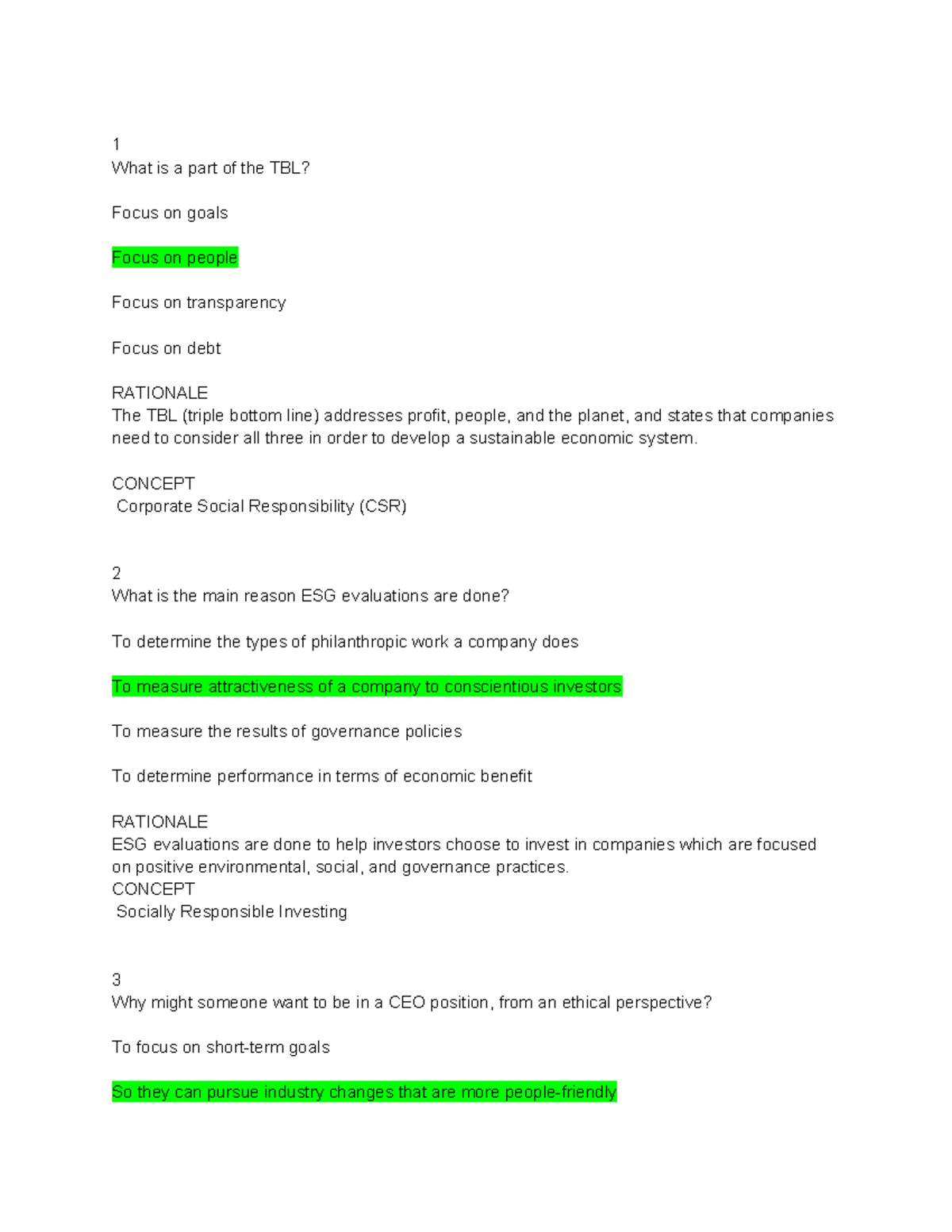 Business Ethics Milestone 3: Examining CSR, ESG, and Ethical Decision ...