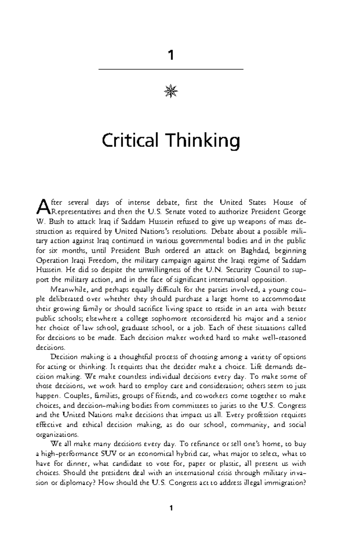 Critical Thinking: Decision Making in Complex Situations - Studocu