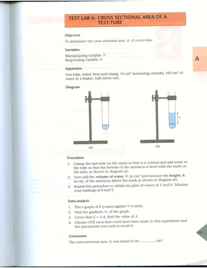 CSEC CXC Physics Practical Booklet for Experiments and Activities - Studocu