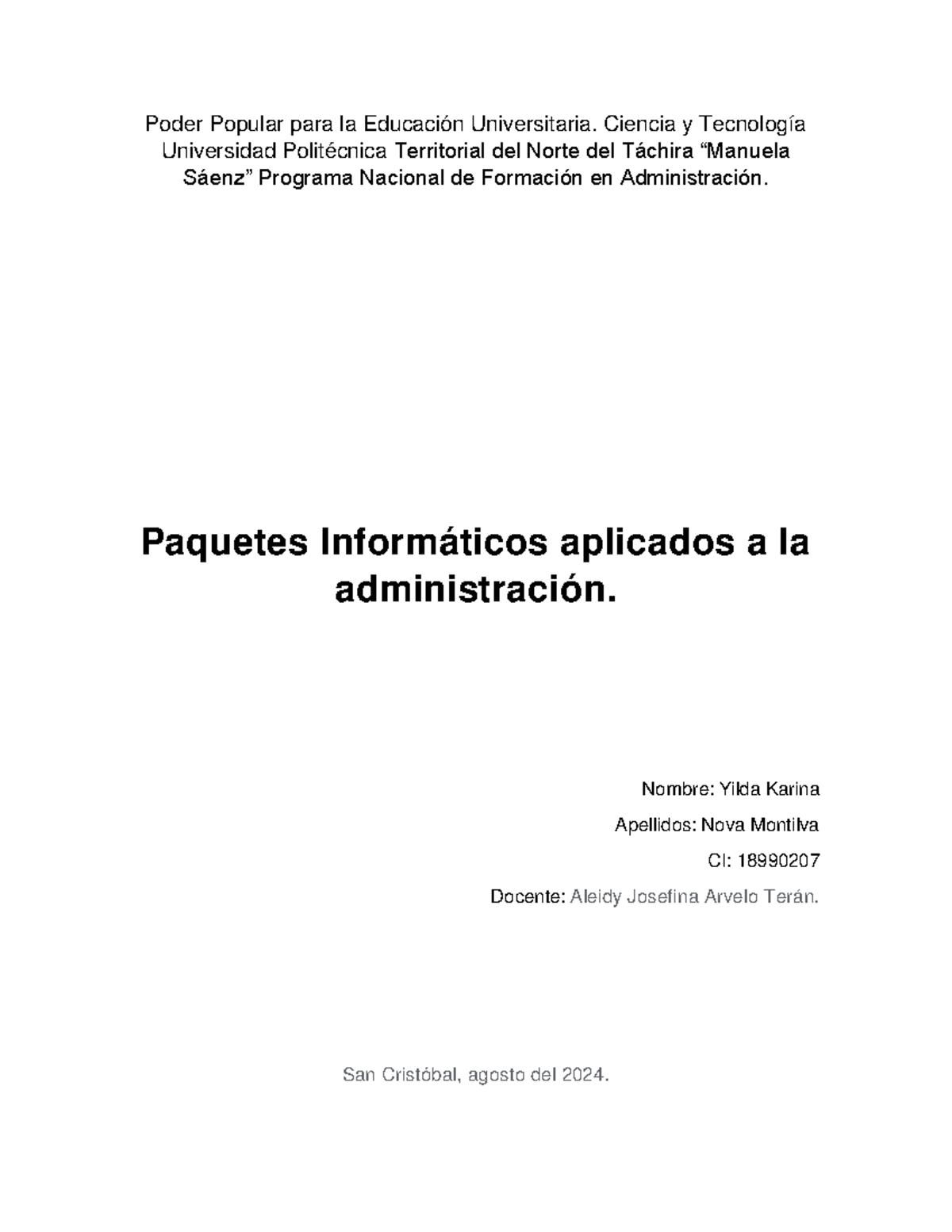 Paquetes informaticos - matematicas - Poder Popular para la Educación ...
