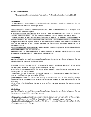 ACC 330 Module One Assignment Template - ACC 330 Module One Assignment Template Complete this ...