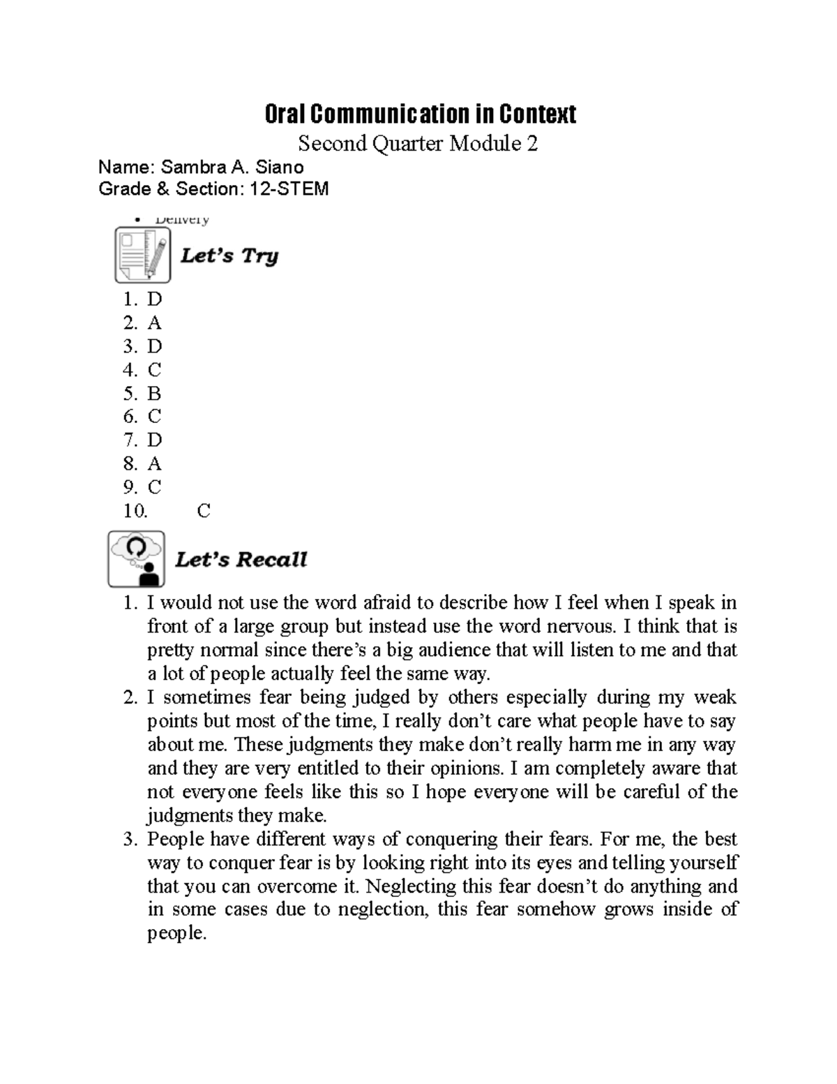 Oral Communication in Context - Oral Communication in Context Second ...