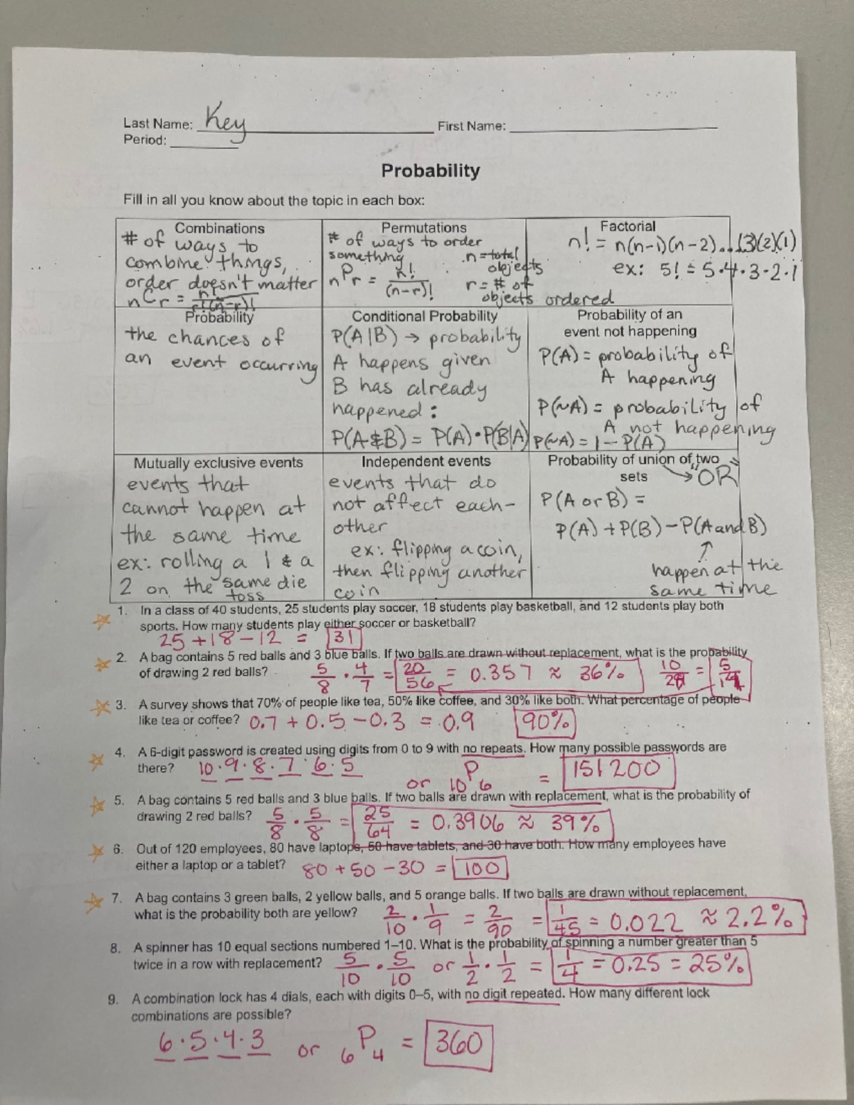 Probability Review Solutions (Course Code: 15.4.20) - Studocu