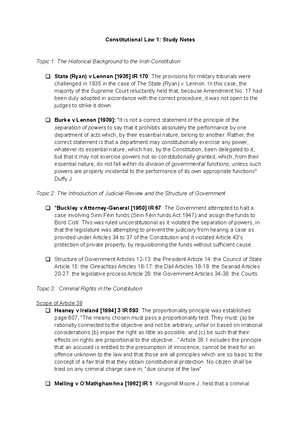 Constitutional Law Case Summaries - File under: Case: Facts: Law ...