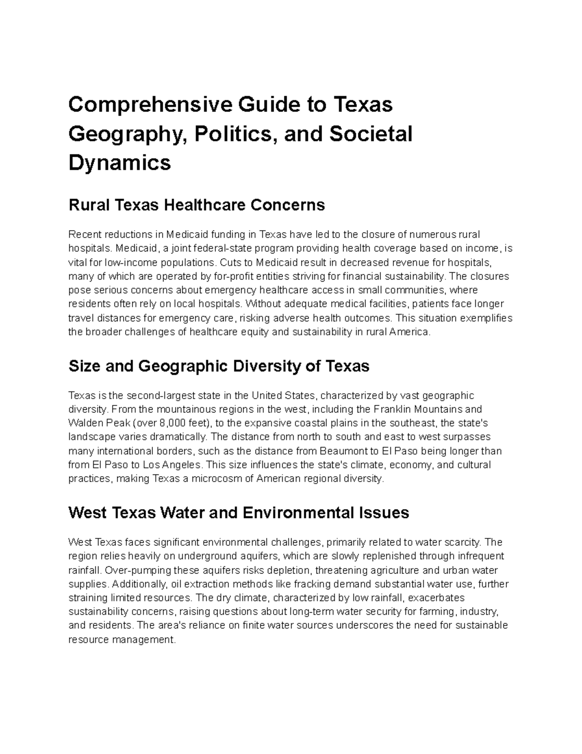 Comprehensive Guide to Texas Local Government Systems and Exam ...