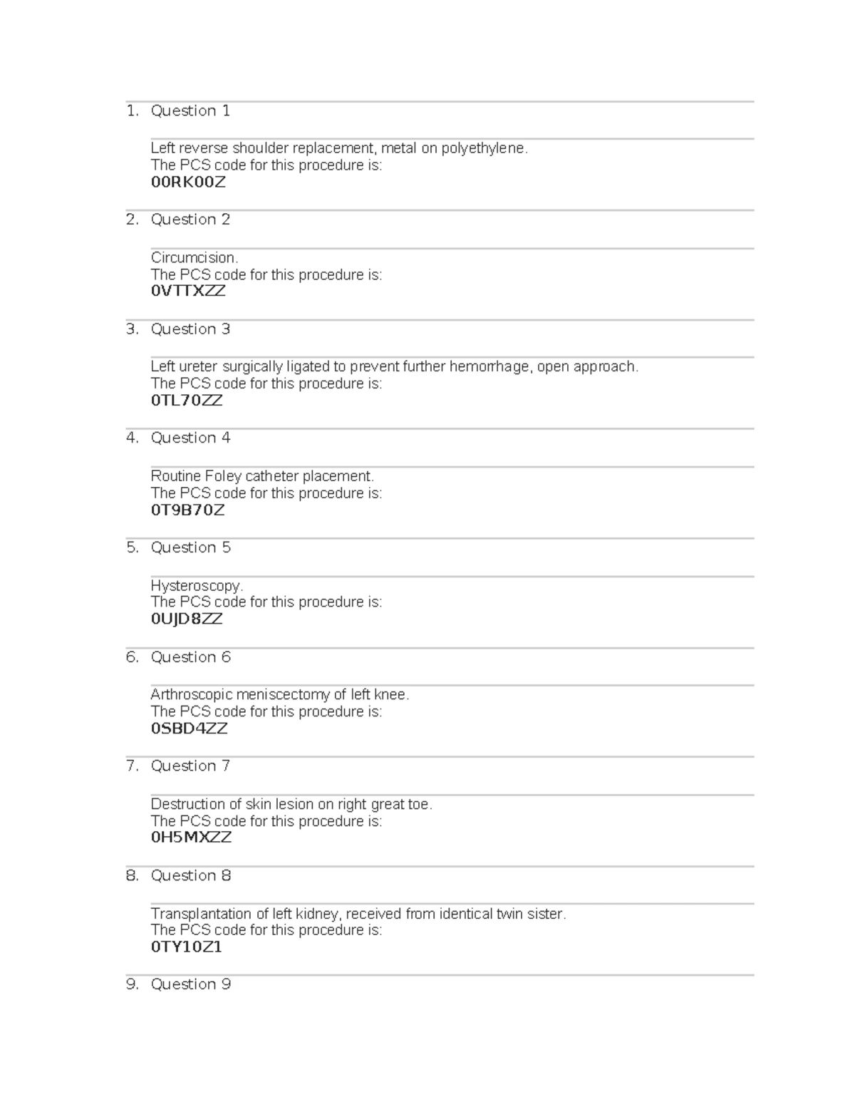 HIM1126 Module 05 ICD-10-PCS Coding Audit Worksheet Revision 2 - Studocu
