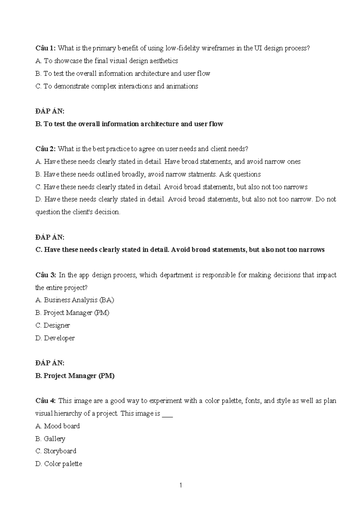 WDU202c: UI Design Wireframe Quiz Questions and Answers - Studocu