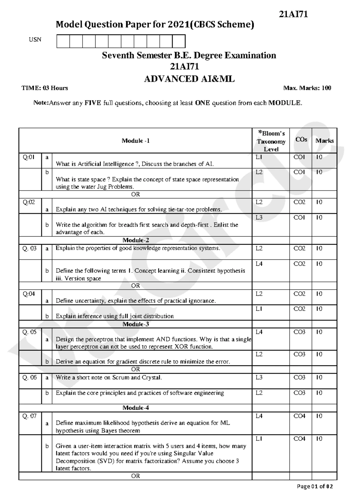 AIML-M1 and M2-TIE - GOOD - Module 1 ARTIFICIAL INTELLIGENCE What is ...