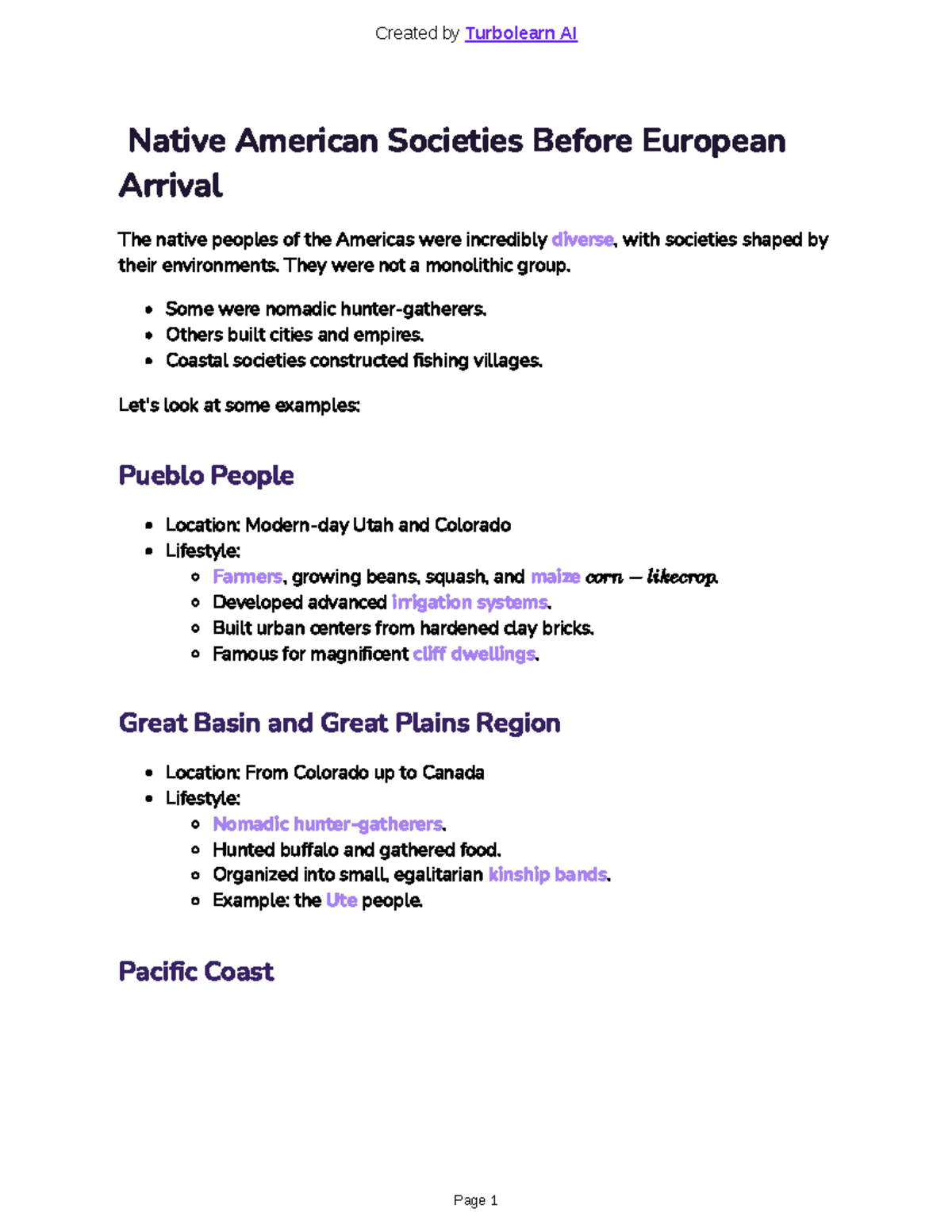APUSH Unit 1 Review: Native Societies and European Arrival (1491-1607 ...
