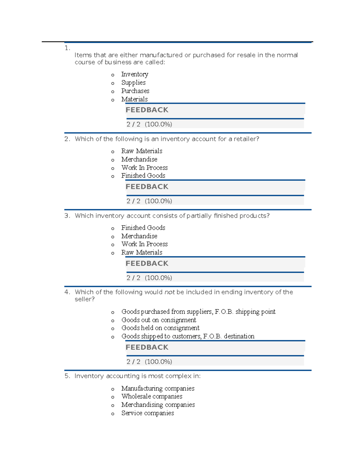 ACCT291T WK PRAC Topic 4 Quick Check - 1. Items that are either ...