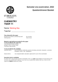 Practice materials for Studying Chemistry ATAR in WACE - Grade: 11 ...