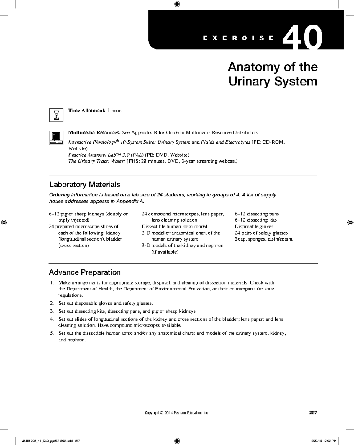 Ex 40 instructor guide - Yess - Copyright © 2014 Pearson Education, Inc ...
